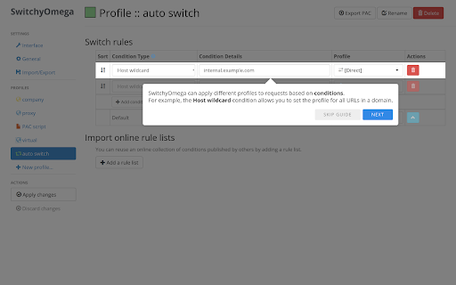Proxy SwitchyOmega (V3) Chrome 谷歌浏览器 插件下载 crx 扩展介绍 - 插件迷